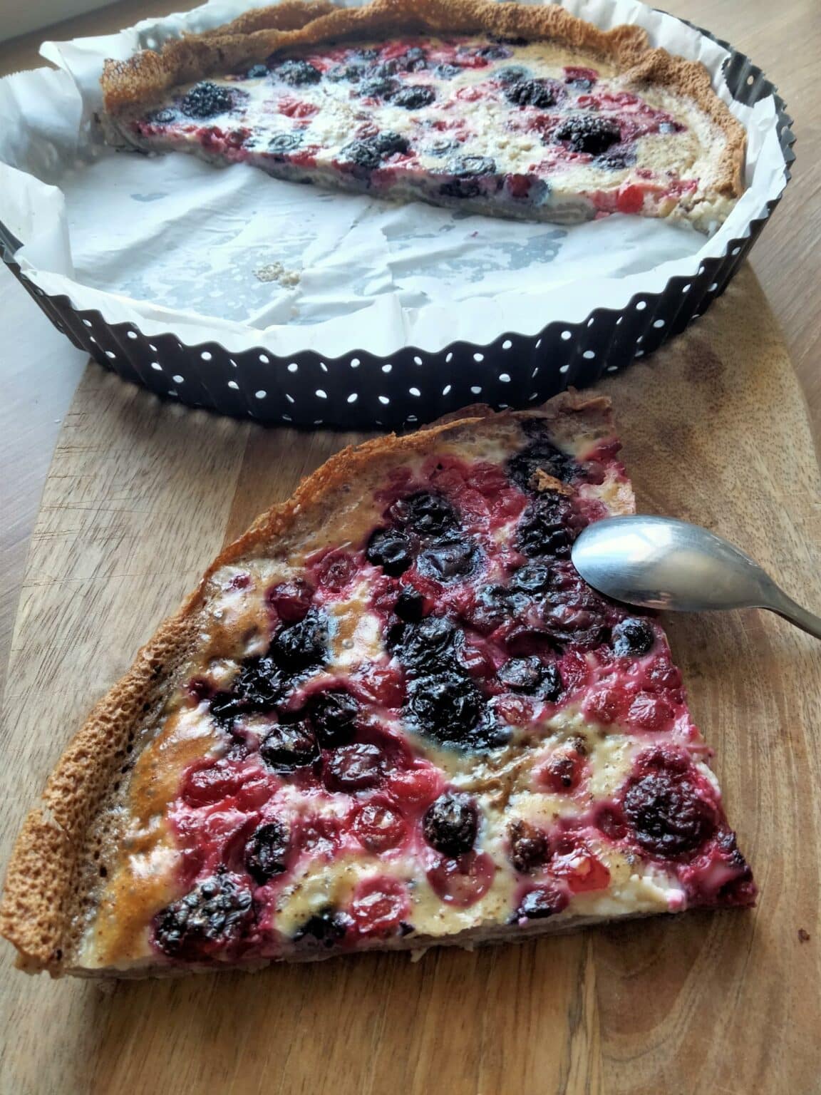 Tarte super facile sans gluten aux fruits rouges